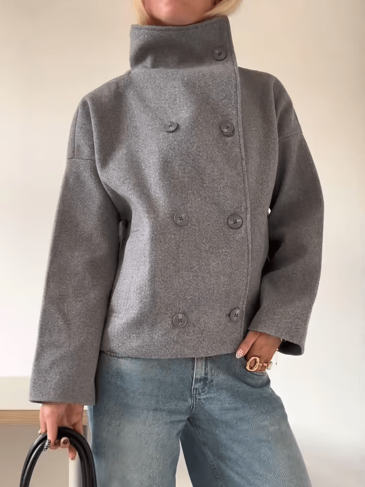 Loreta Jacket with Stand Collar – SEAME